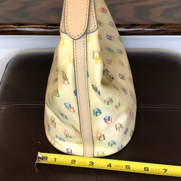 Dooney & Bourke | Bags | Dooney Bourke Rainbow Monogram Logo Leather ...
